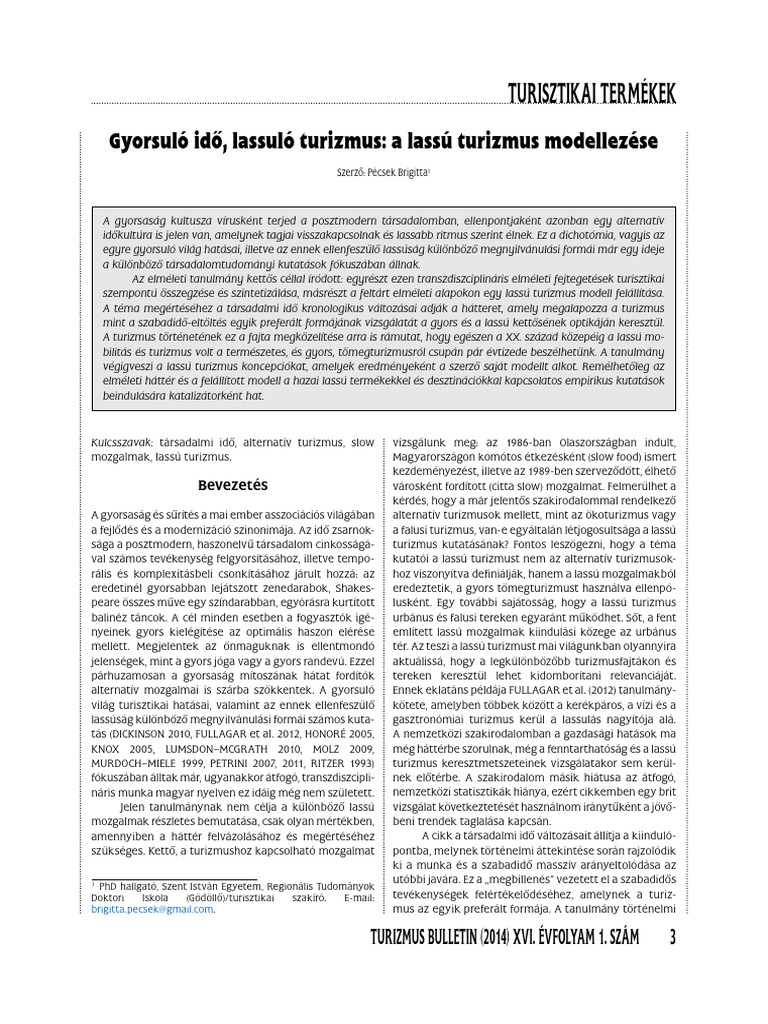Lassú Turizmus | PDF