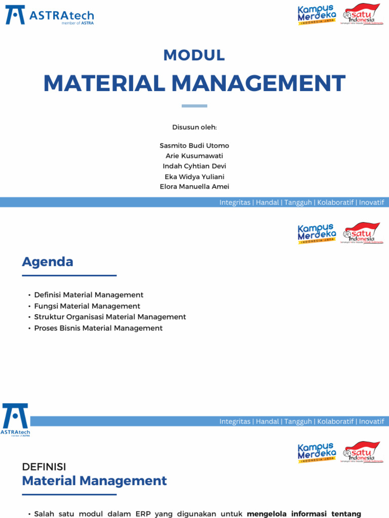 (4) KMI403 - Sistem Perencanaan Sumber Daya Perusahaan 2324032C M2 - Material Management | PDF