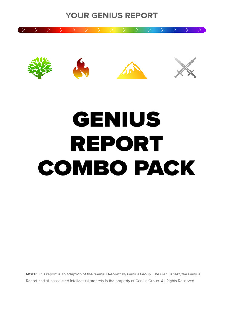 Genius Report Combo Pack V2 | PDF | Carl Jung | Psychology