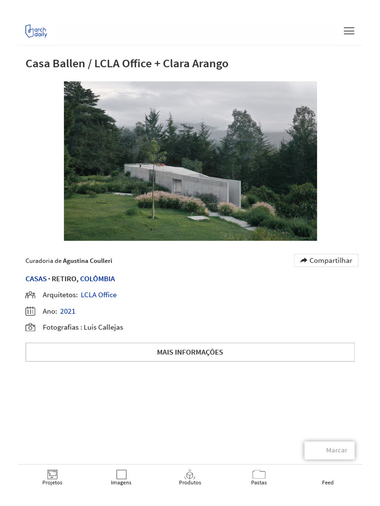 Casa Ballen - LCLA Office + Clara Arango - ArchDaily Brasil | PDF