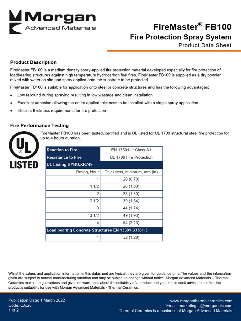 FB100 - Eng - Morgan | PDF | Fires | Chemistry
