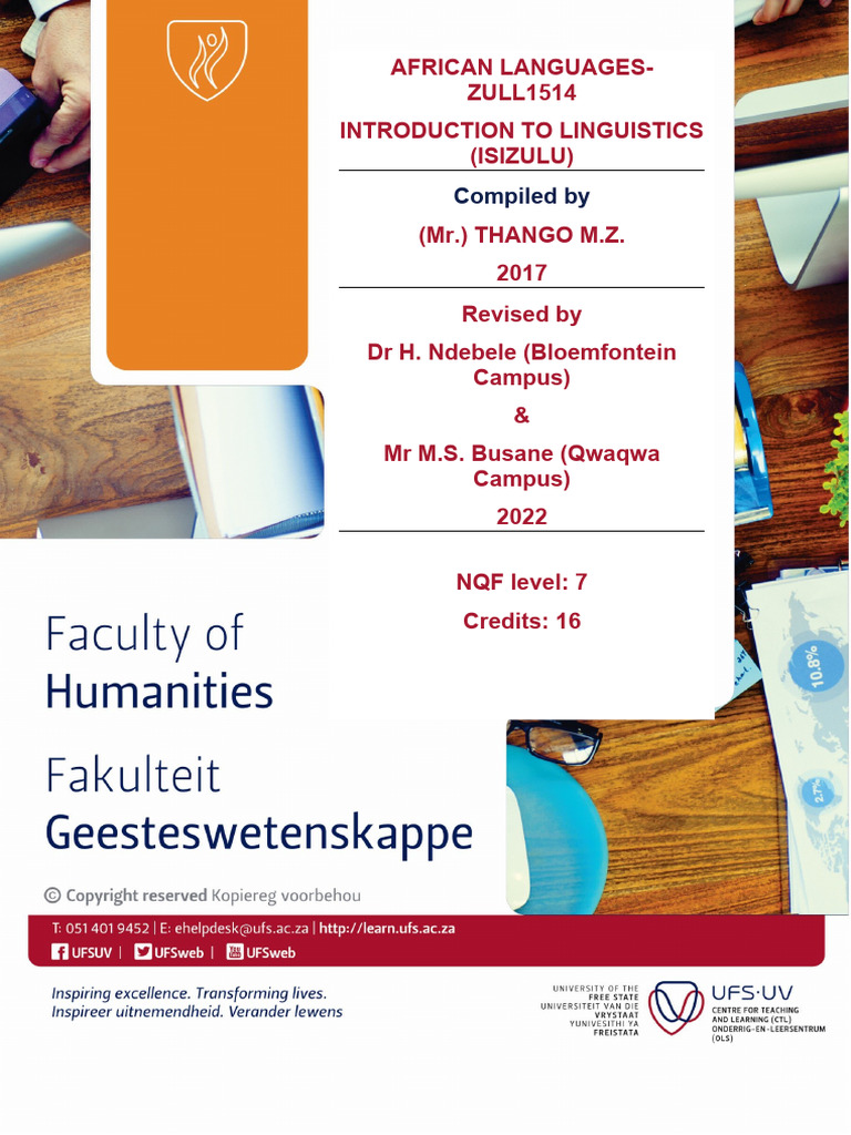 IsiZulu Linguistics Module Overview | PDF | Languages Of Africa ...
