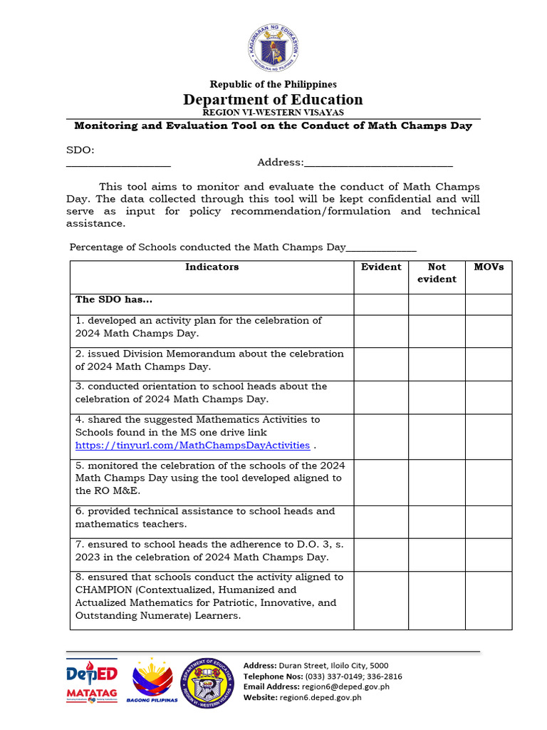 ME Math Champs Day | PDF | Mathematics | Learning