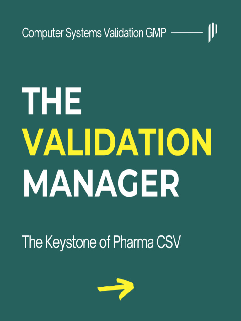 Role of The Validation Manager | PDF