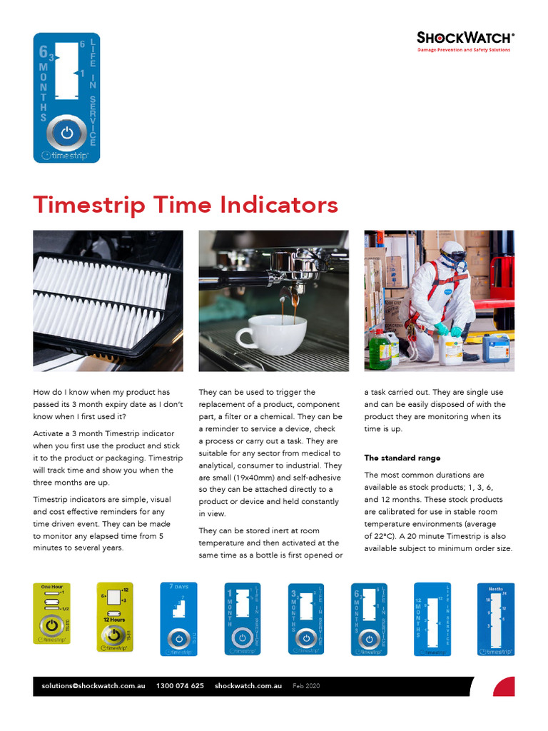 TimeStrip Time - Sales Sheet | PDF