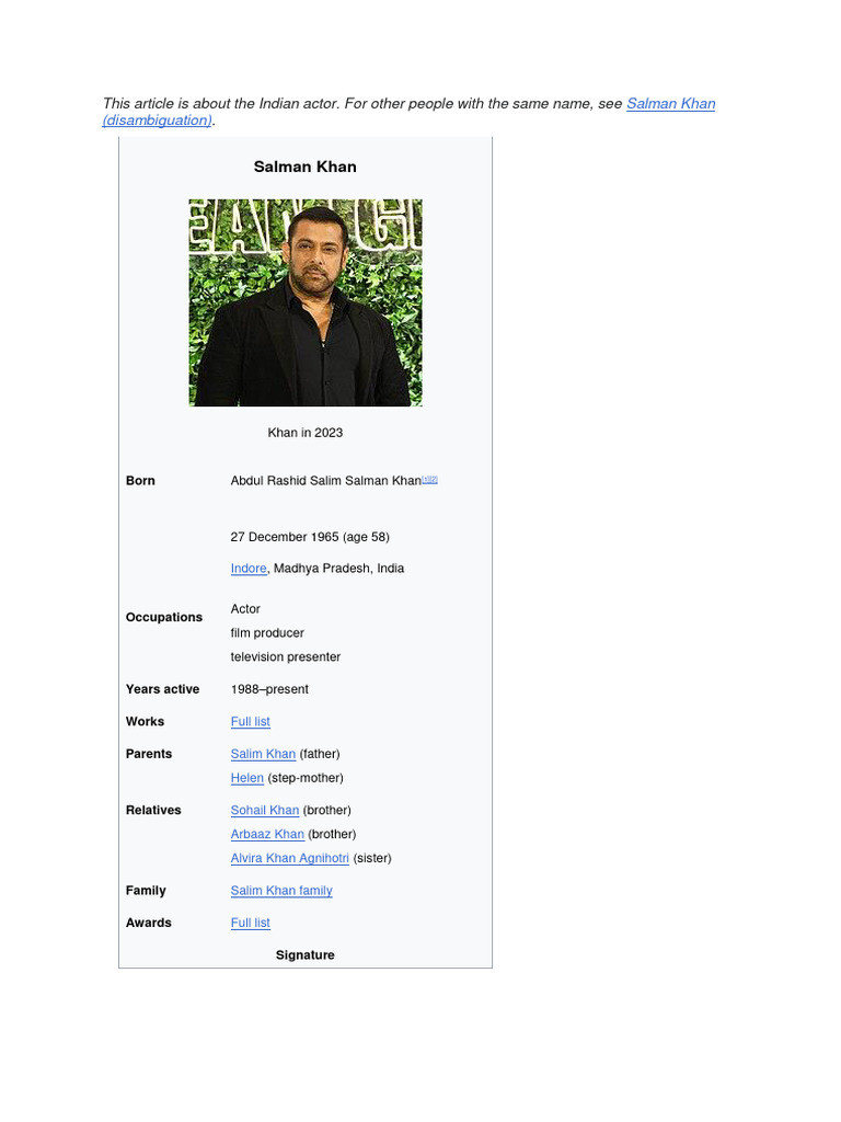 This Article Is About The Indian Actor 3 | PDF | Cinema Of India