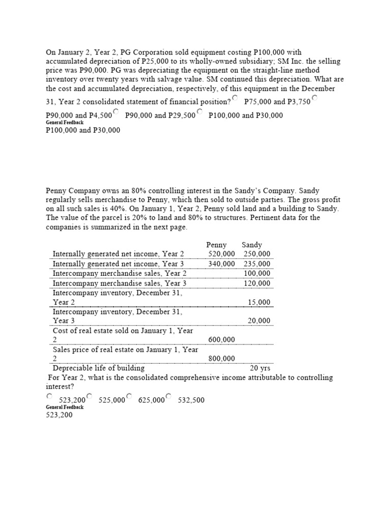 Consolidated FS (Sale of PPE) | PDF | Depreciation | Financial Services
