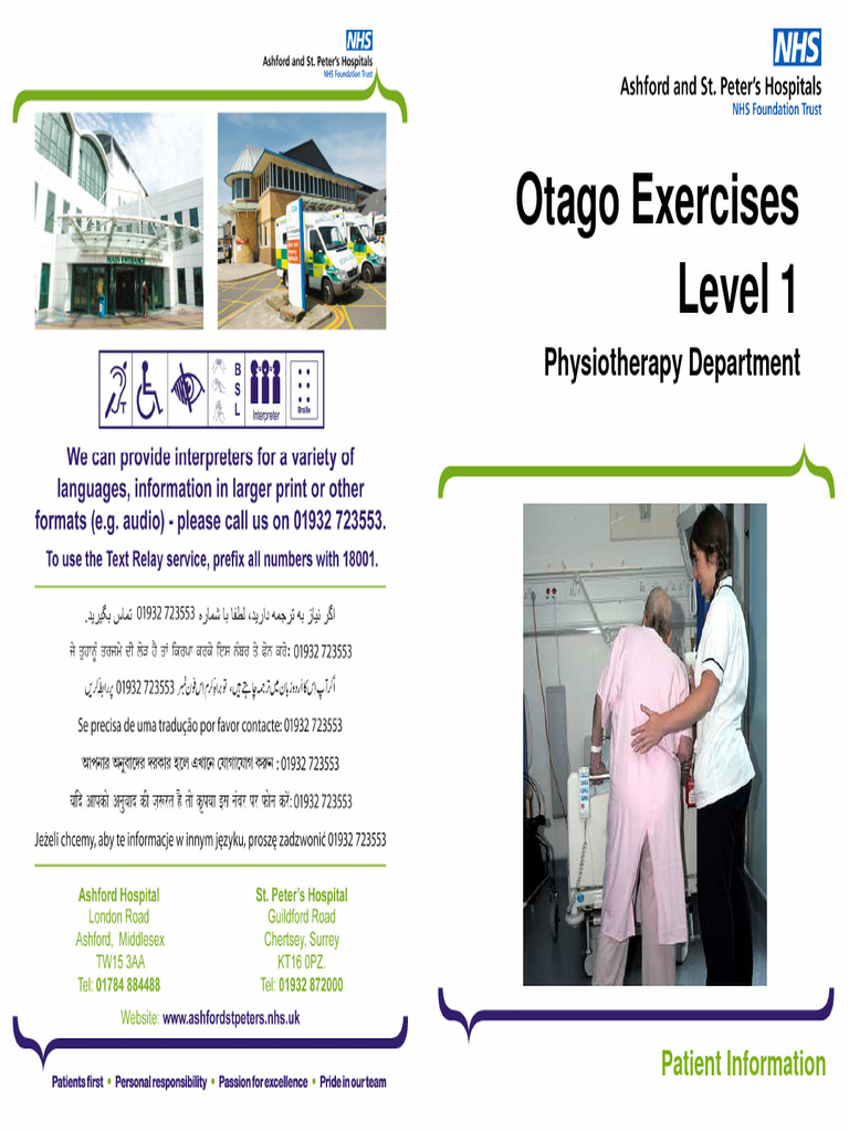 Otago Level A - English | PDF | Foot | Limbs (Anatomy)