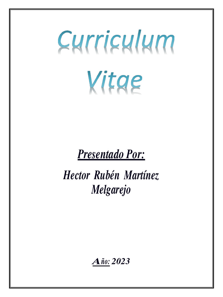 Curriculum Hector Martínez | PDF