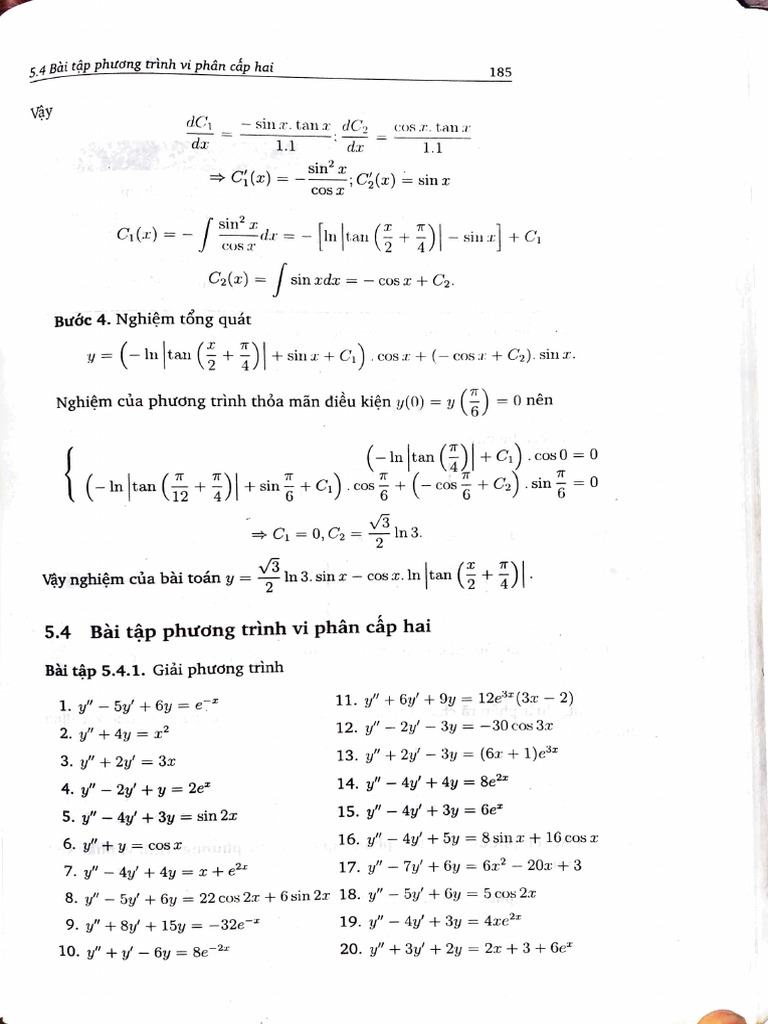 Bai Tap PTVP Cap 2 | PDF