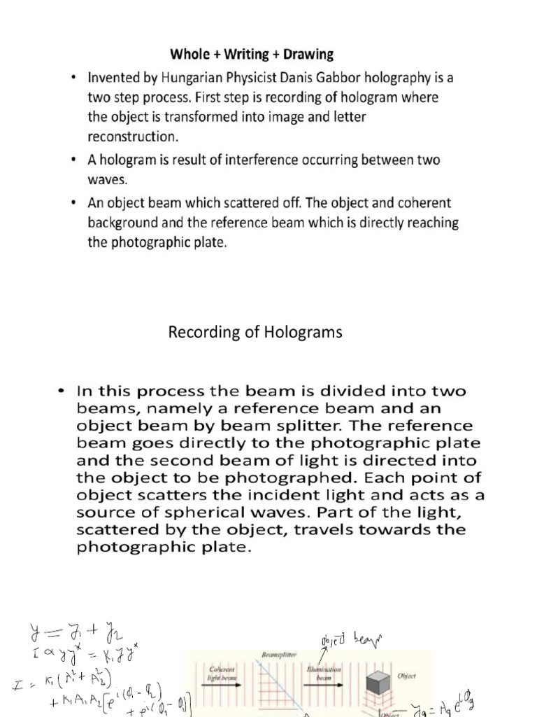 Unit 2 Holography | PDF