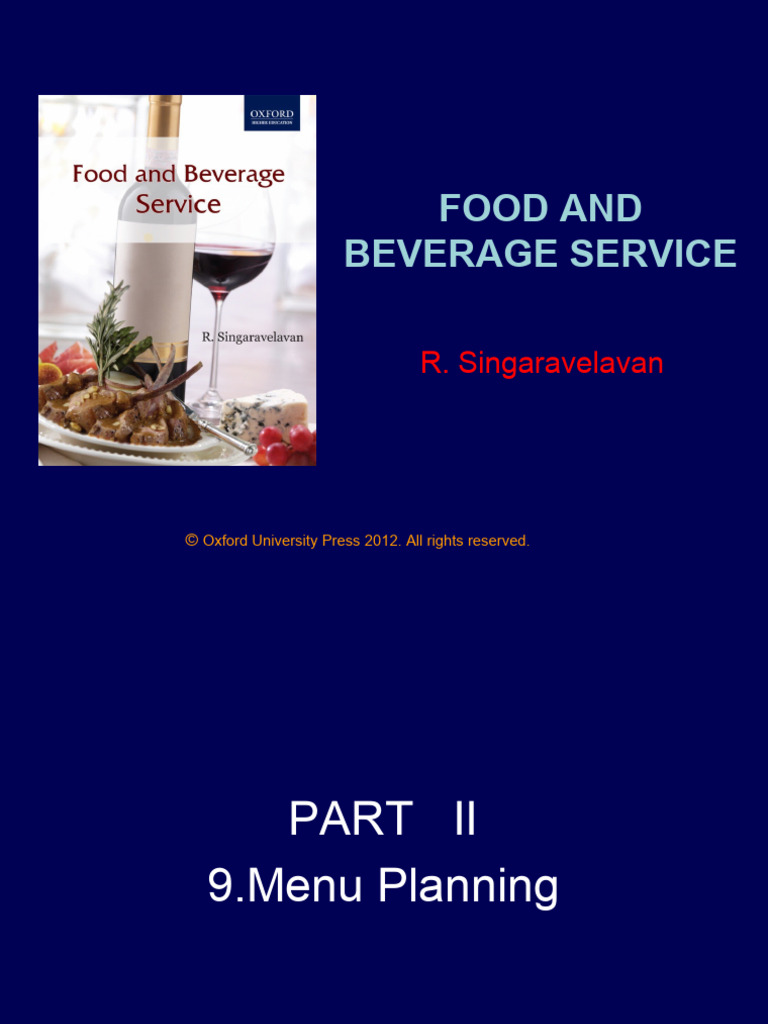 381 33 Powerpoint Slides Cha 9 Menu Planning | PDF | Menu | Foods