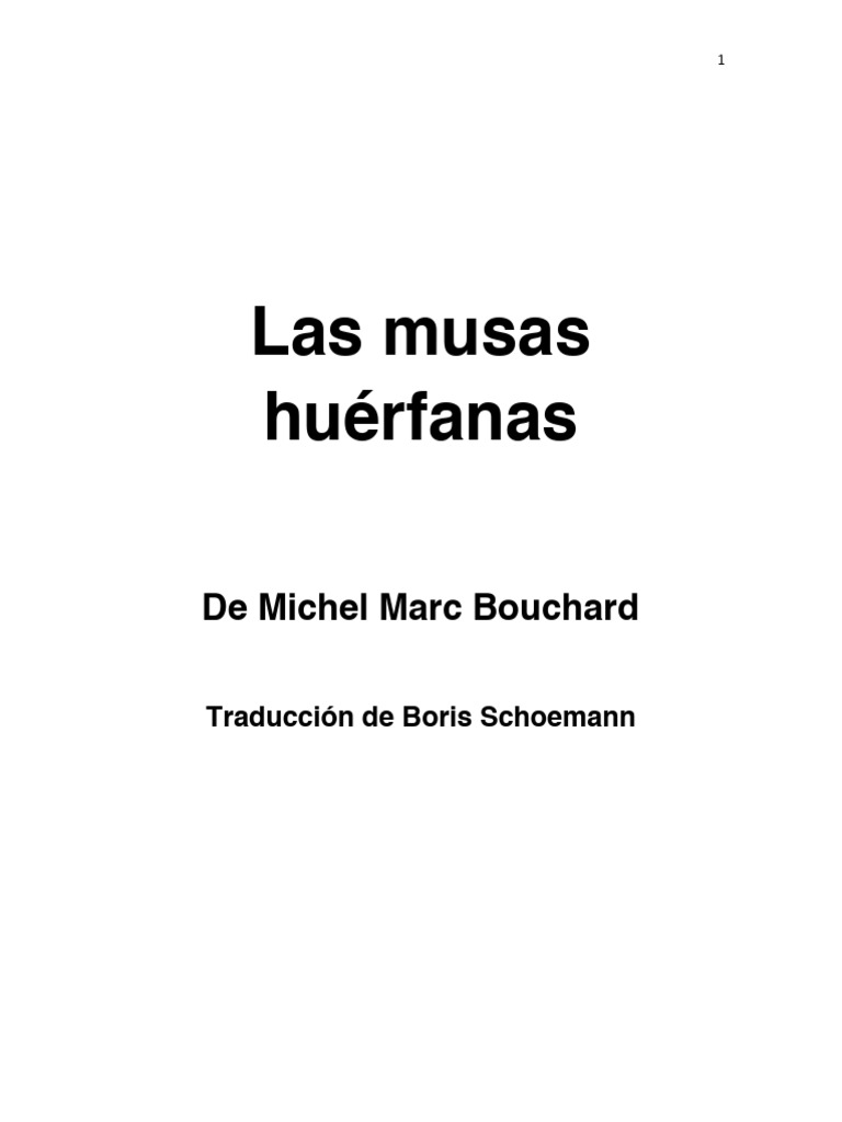 Las Musas Huérfanas Versión FINAL | PDF