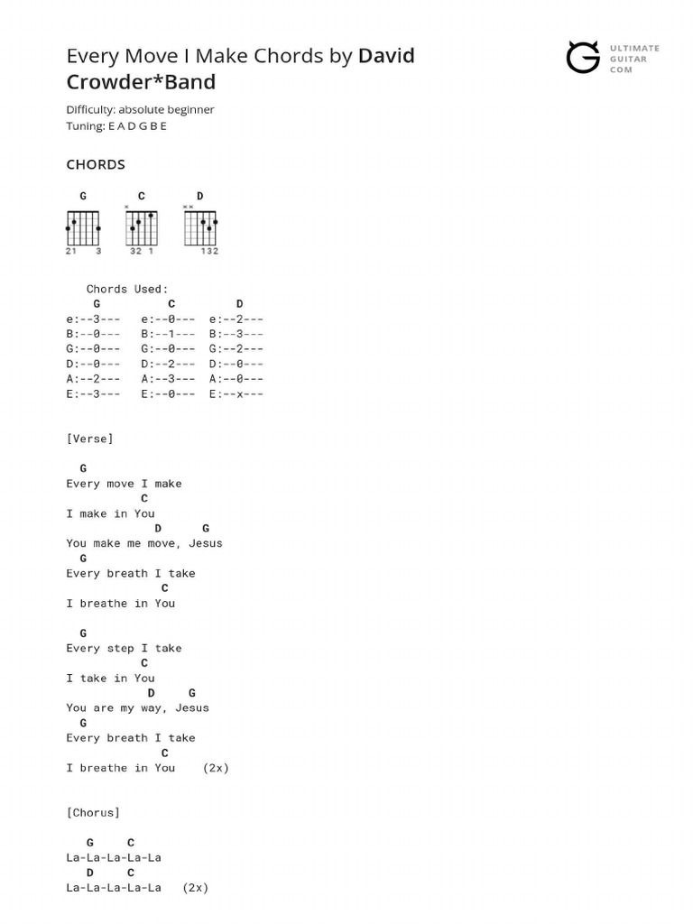 Every Move I Make Chords | PDF