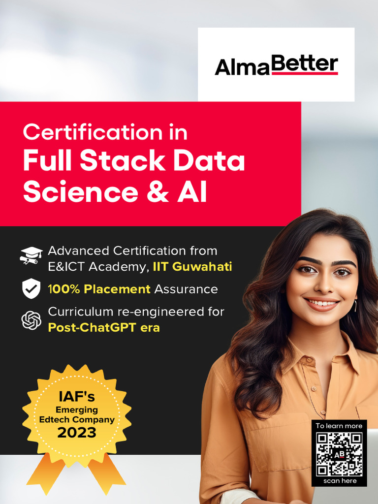 Iit X Full Stack Data Science And Ai Almabetter Brochure 2024 Pdf Mentorship Educational