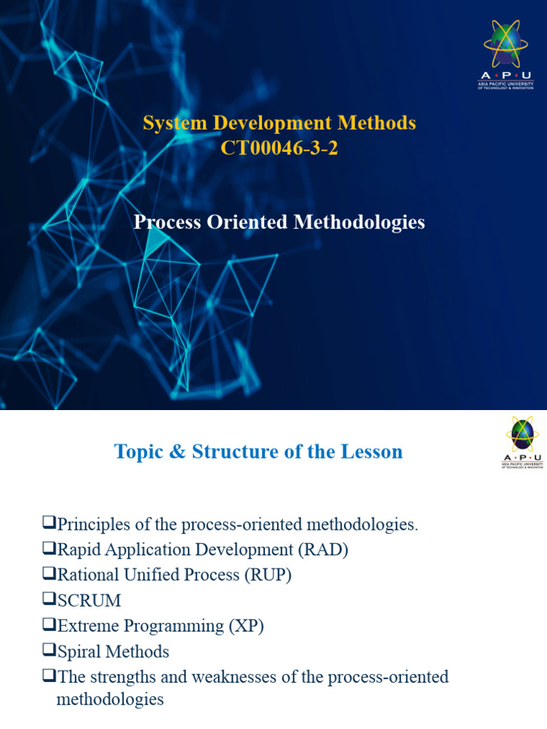 Week 04 Process Oriented Methodologies | PDF | Software Development Process | Scrum (Software ...