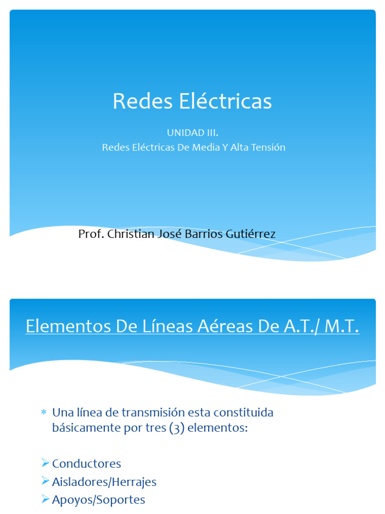 ELEMENTOS DE LINEAS DE ALTA TENSION | PDF | Aislador (Electricidad) | Corriente eléctrica