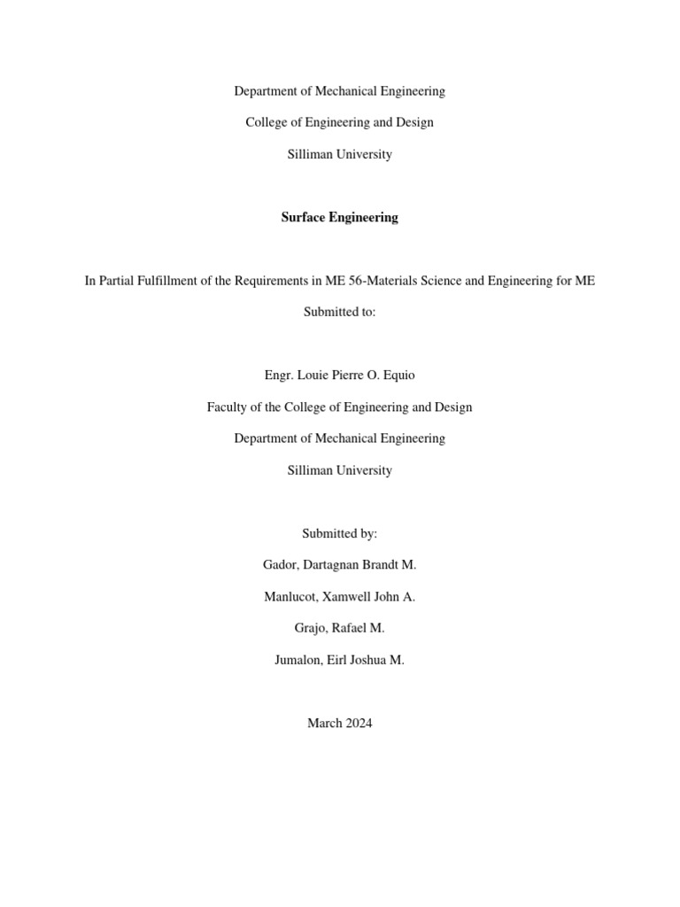 Surface Engineering | PDF | Thin Film | Metals