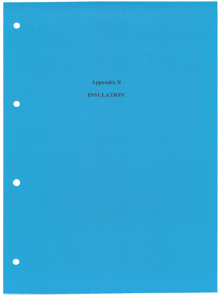 Appendix - B Insulation | PDF