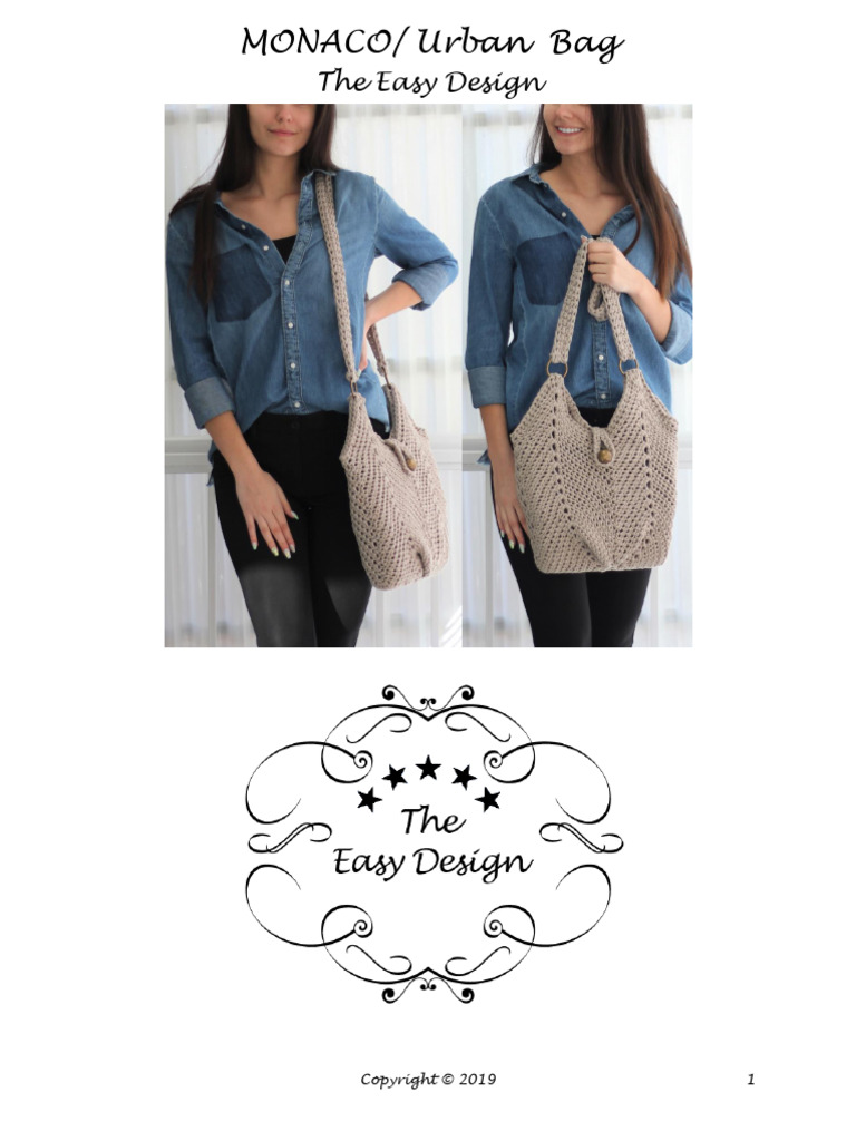 Monaco Bag | Download Free PDF | Crochet | Yarn
