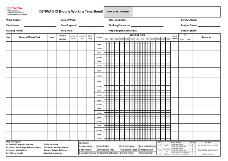 Denwacho Form | PDF | Safety | Occupational Safety And Health
