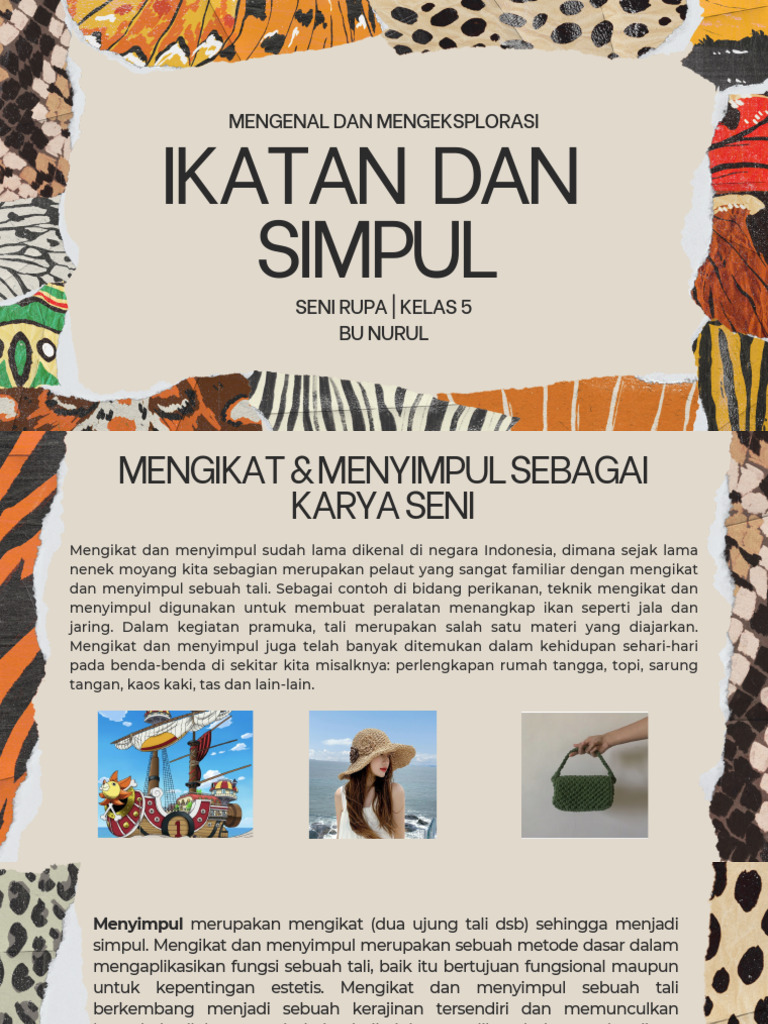 IKATAN DAN SIMPUL (Kelas 5) | PDF