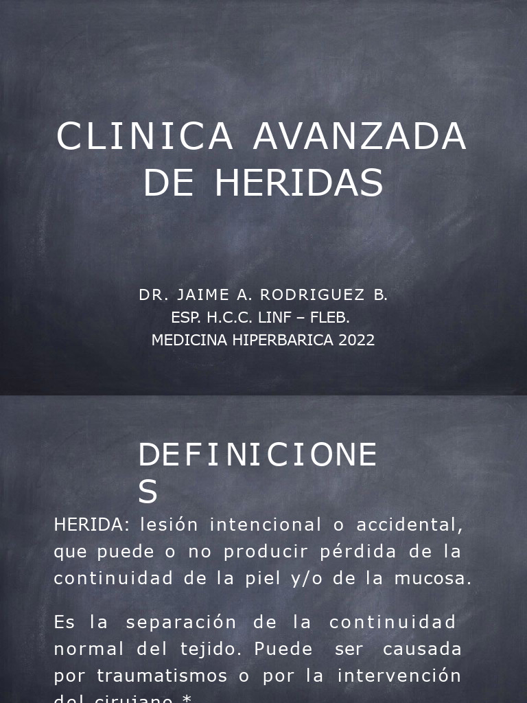 Presentacion Heridas Jaime Final | PDF | Herida | Quemar