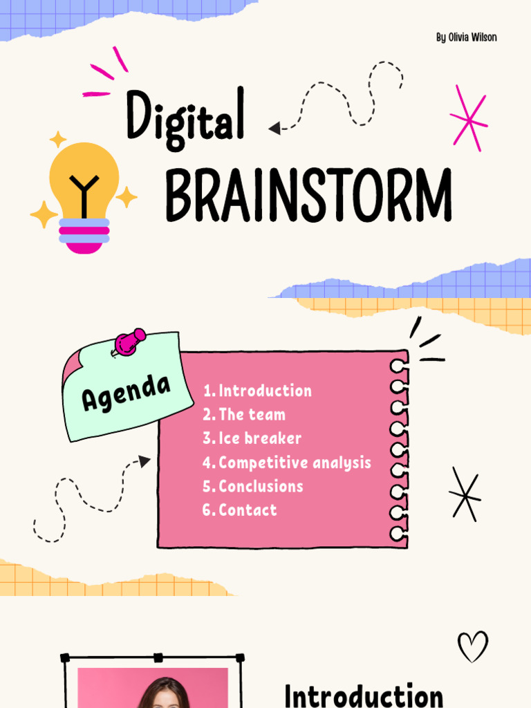 Blue and Yellow Playful Doodle Digital Brainstorm Presentation | PDF | Self-Improvement | Wellness