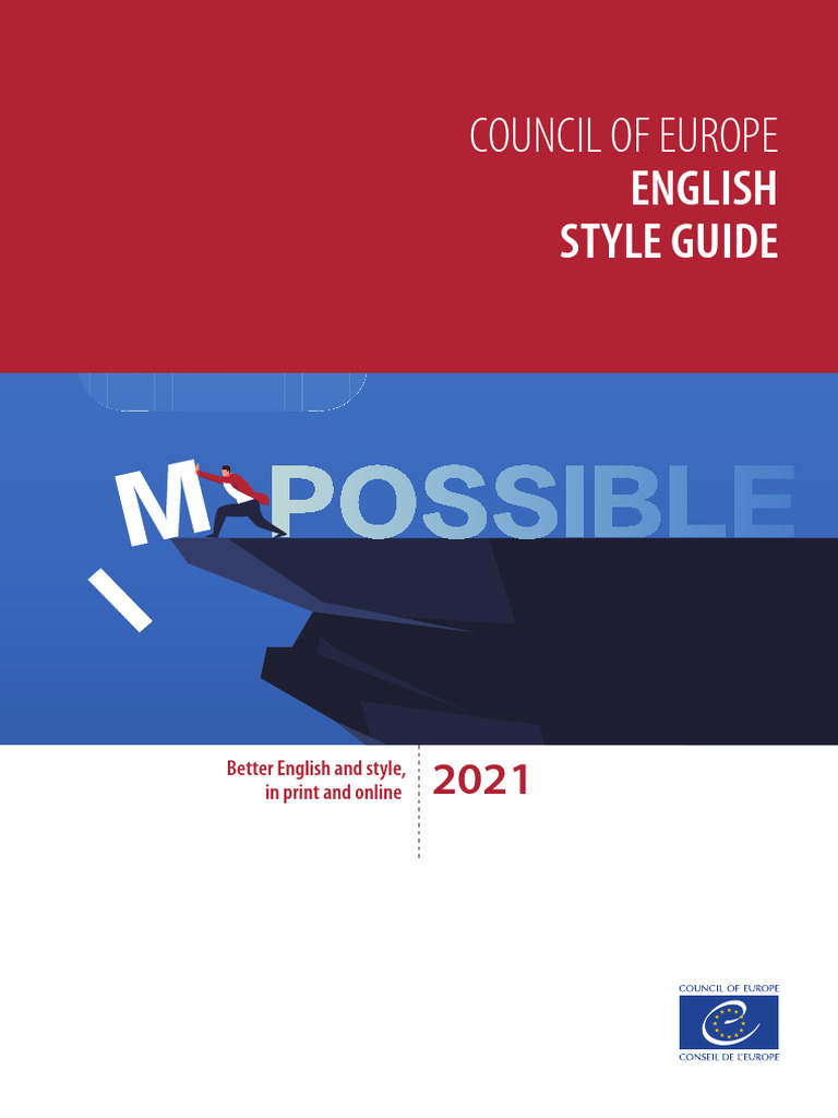 CoE Style-guide EN_2021 | PDF | Acronym | Note (Typography)