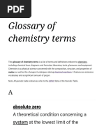 Chemistry Terms and Definitions Guide | PDF | Chemistry | Acid