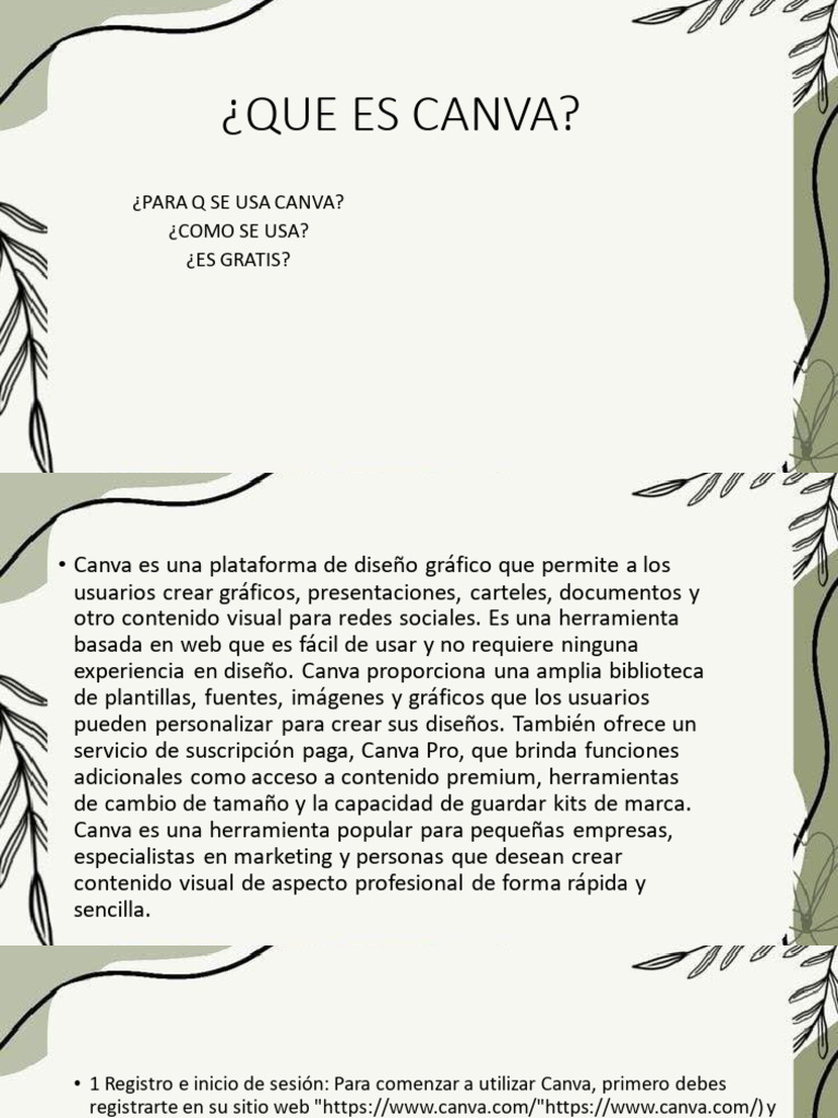 Guía Completa sobre Canva: Uso y Funciones | PDF | Diseño gráfico | Red ...
