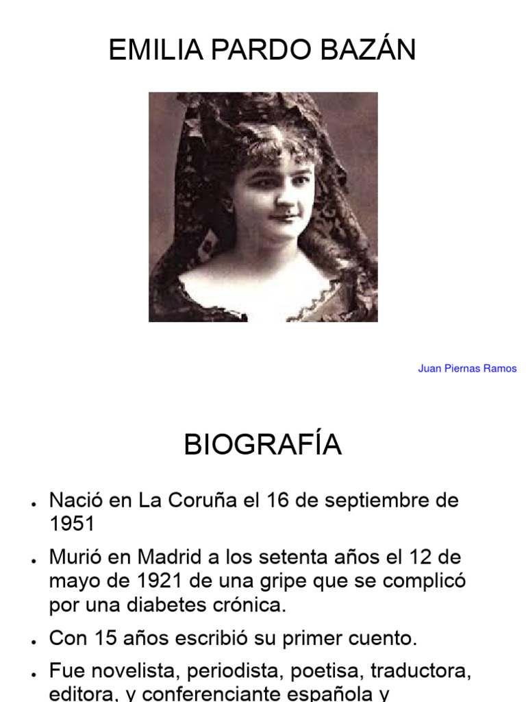 EMILIA PARDO BAZAN Itziar - ppt-1 | PDF