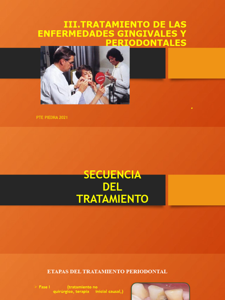 Fase del Tratamiento Periodontal | PDF | Medicina CLINICA | Boca