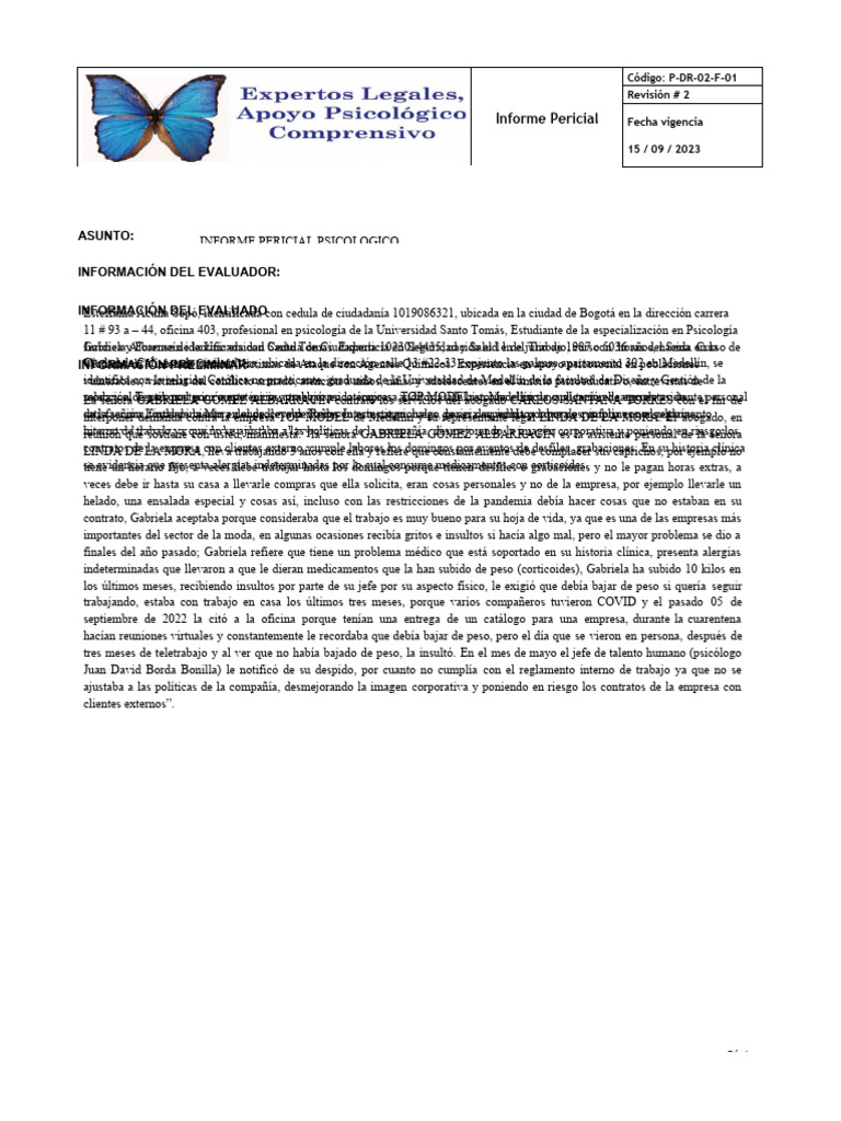 Peritaje PDF | PDF | Abuso infantil | Intimidación