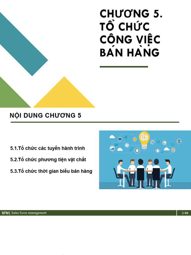 Chuong 5. To Chuc Cong Viec Ban Hang | PDF