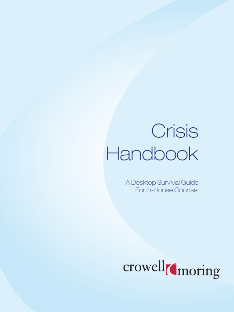 Crisis Management Guide for In-House Counsel | PDF | Whistleblower | Lawyer