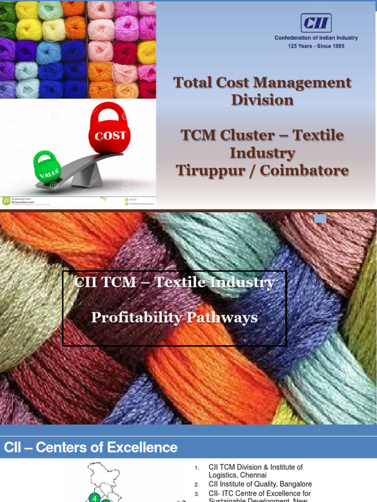 CII TCM Presentation | PDF | Textiles | Cost Accounting