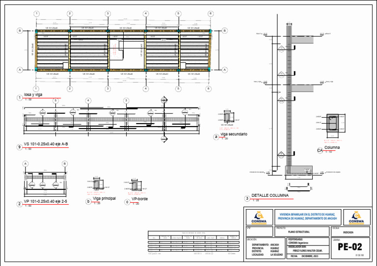 PLANO ESTRUCTURAL 02 | PDF