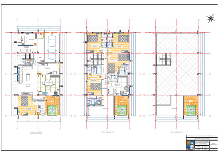 Plano Arquitectónico-Rurales-4ta Entrega Plano de Ejes Estructurales | PDF