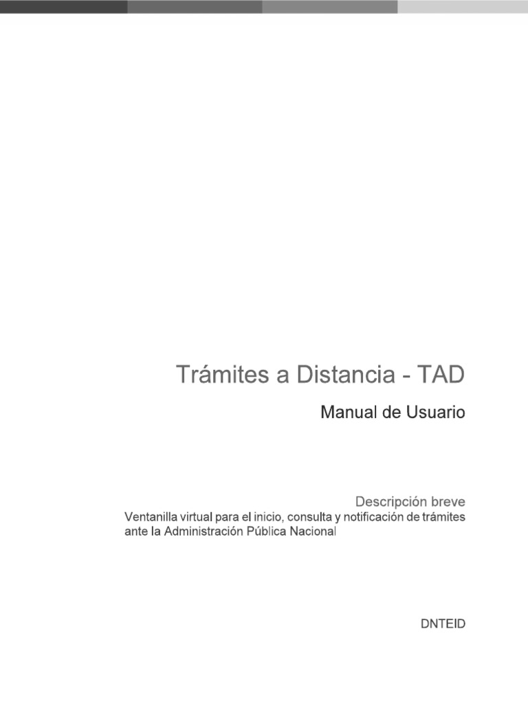 Instructivo Alta Tad | PDF