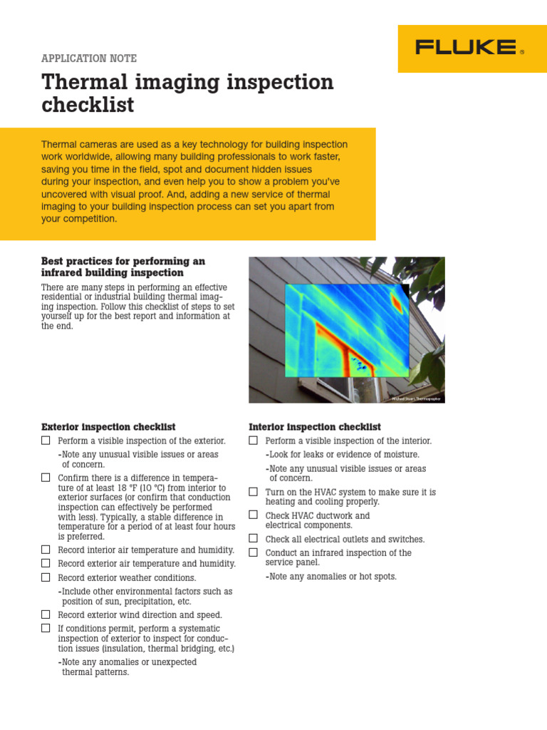 FLK 230012 en Ti Checklist W | PDF | Thermography | Building Insulation