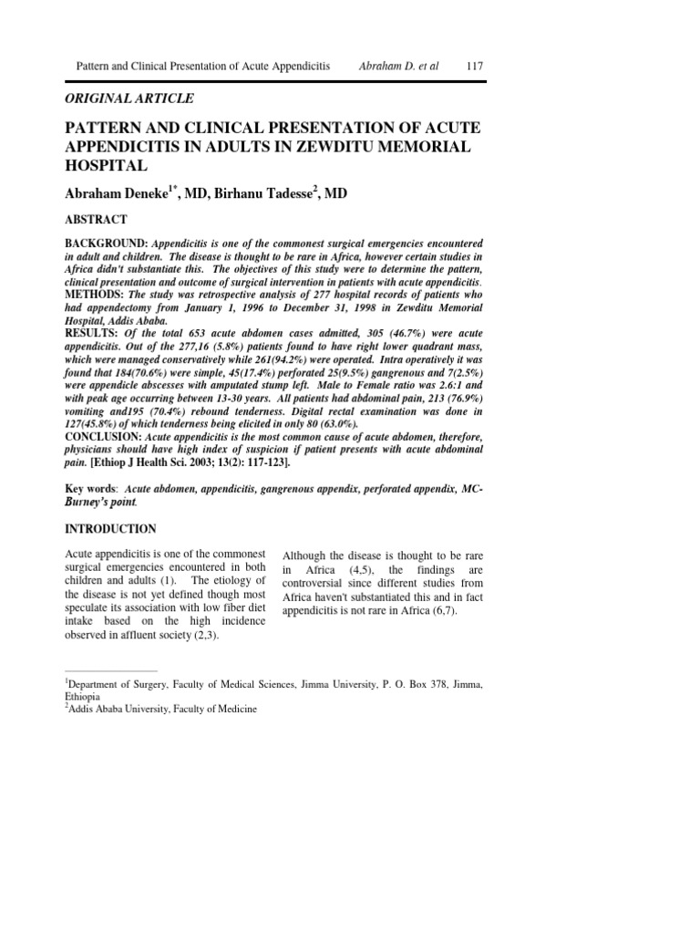 Pattern and Clinical presentation 117-123_0 | PDF | Surgery | Clinical Medicine