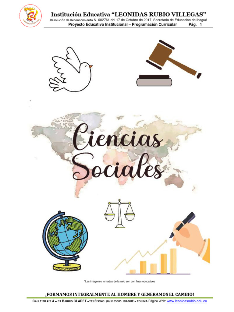 Plan de Area Ciencias Sociales | PDF | Conocimiento | Aprendizaje