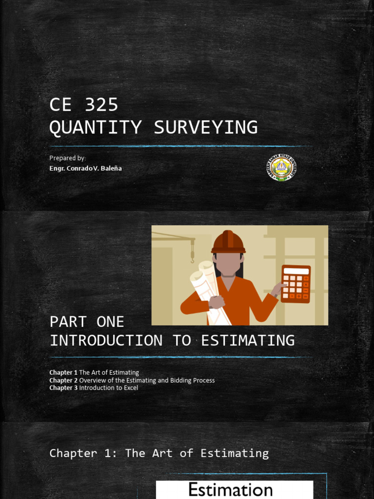 QS - 01.02 - The Art of Estimating | PDF