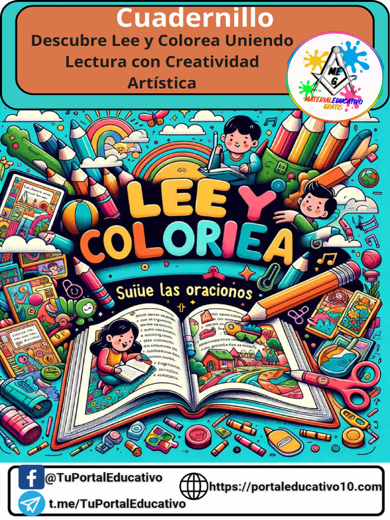 Descubre Lee y Colorea Uniendo Lectura Con Creatividad Artística ...
