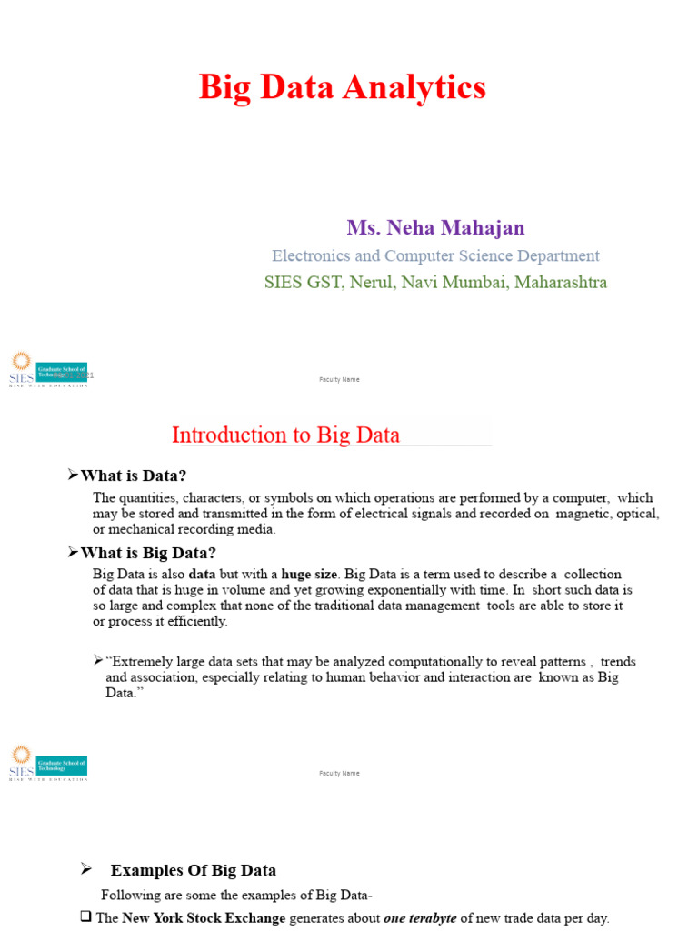 1. BDA Introduction | PDF | Big Data | Data