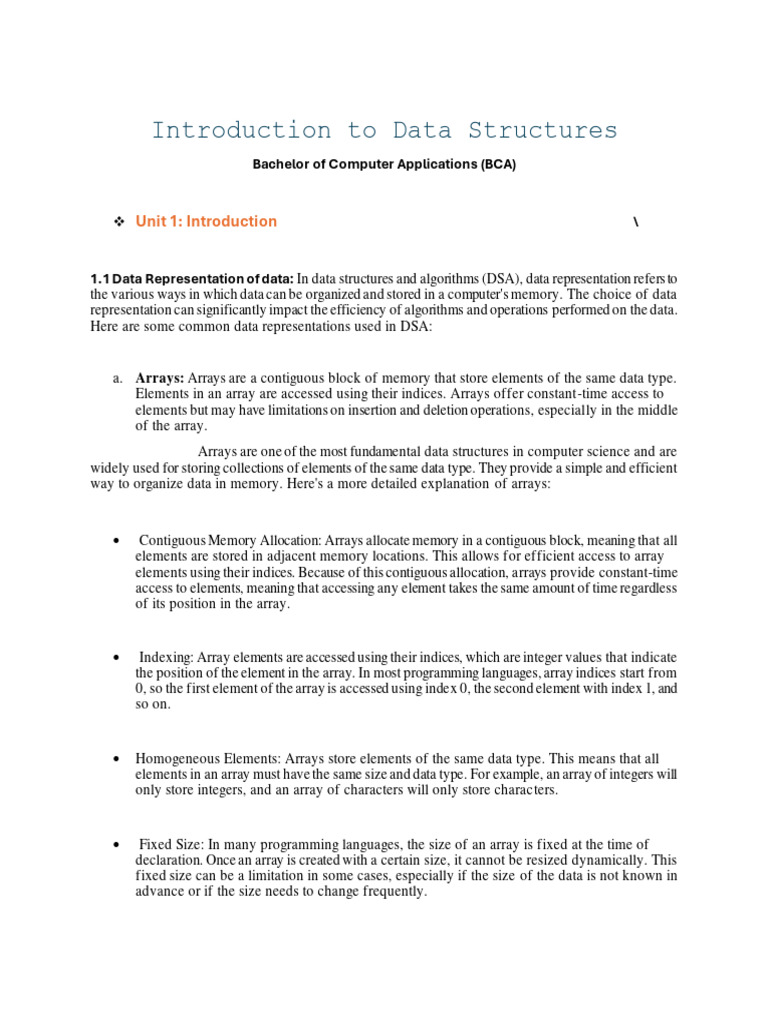 Unit 1 Dsa | PDF | Queue (Abstract Data Type) | Data Type