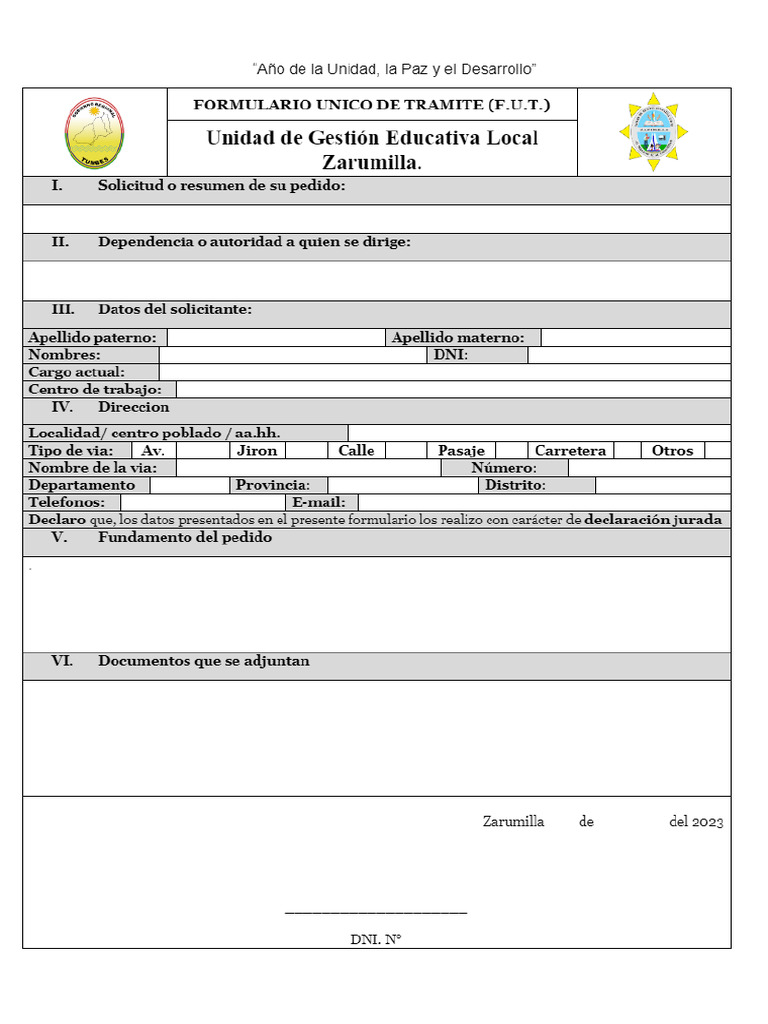 FUT UGEL Zarumilla 2023 | PDF