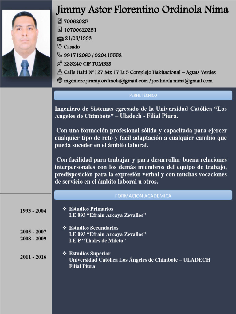 Curriculum Vitae 2022 | PDF | Mi sql | Informática