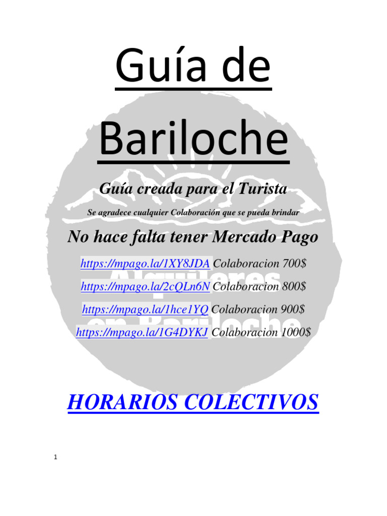 Guia Bariloche | PDF | Ciencias de la Tierra